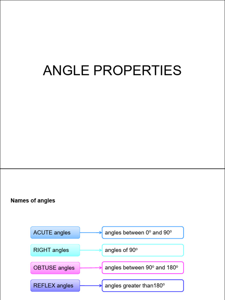 Angle properties | PDF | Triangle | Elementary Geometry