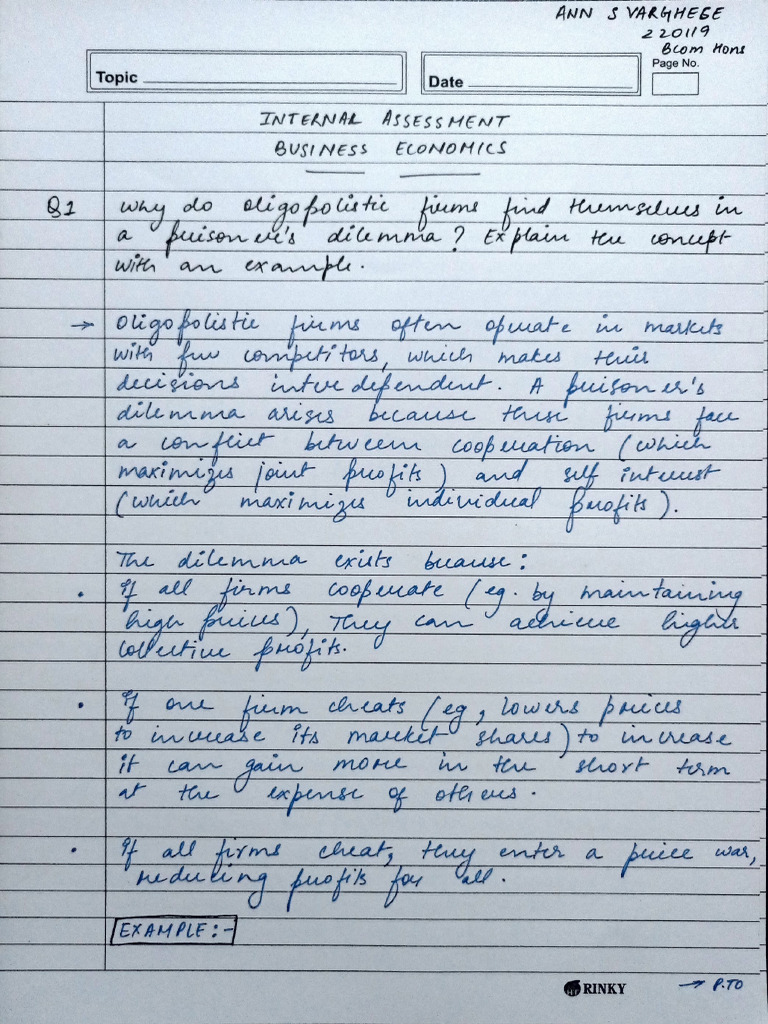 ECO. Assignment | PDF
