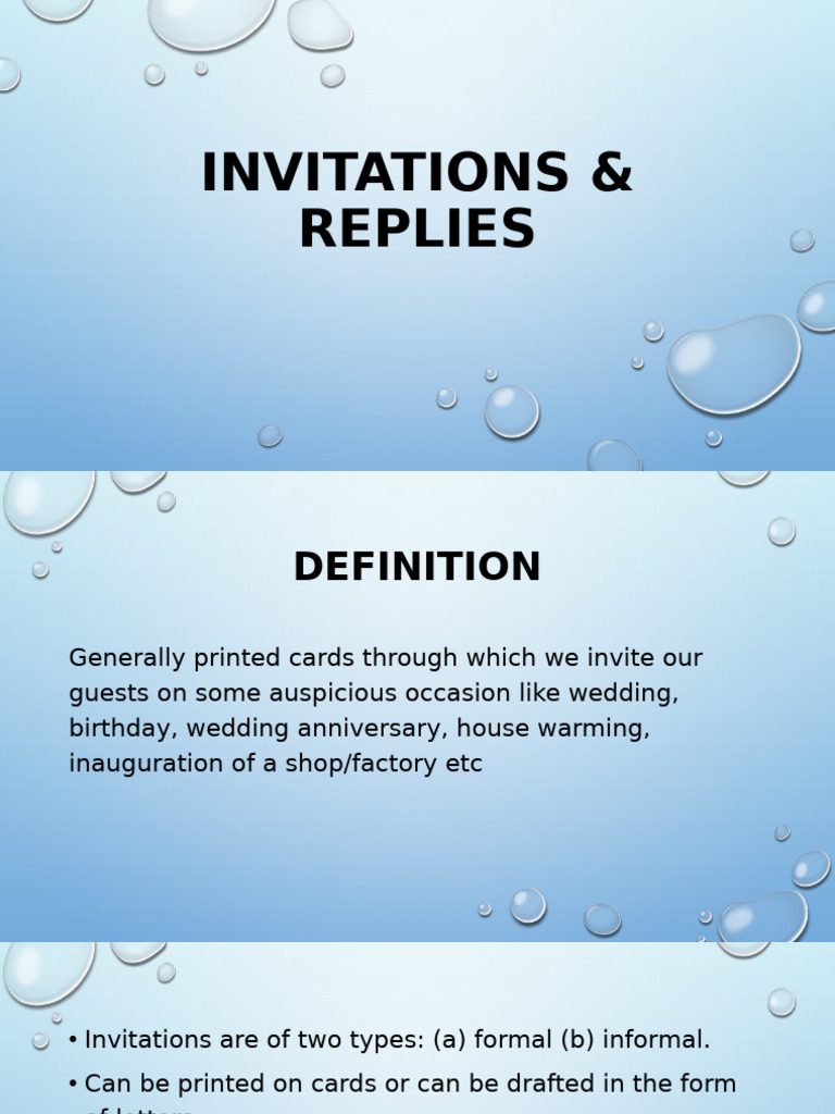 Invitations (1) | PDF | Madam