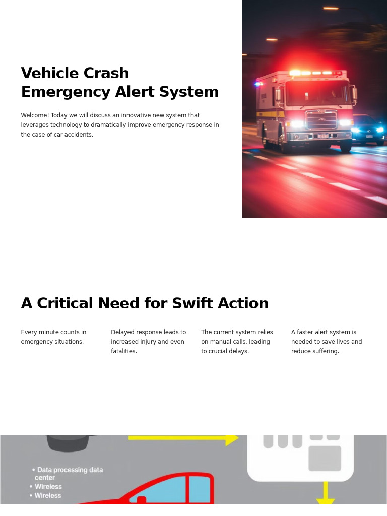 Vehicle Crash Emergency Alert System | PDF | Scalability | Data Analysis