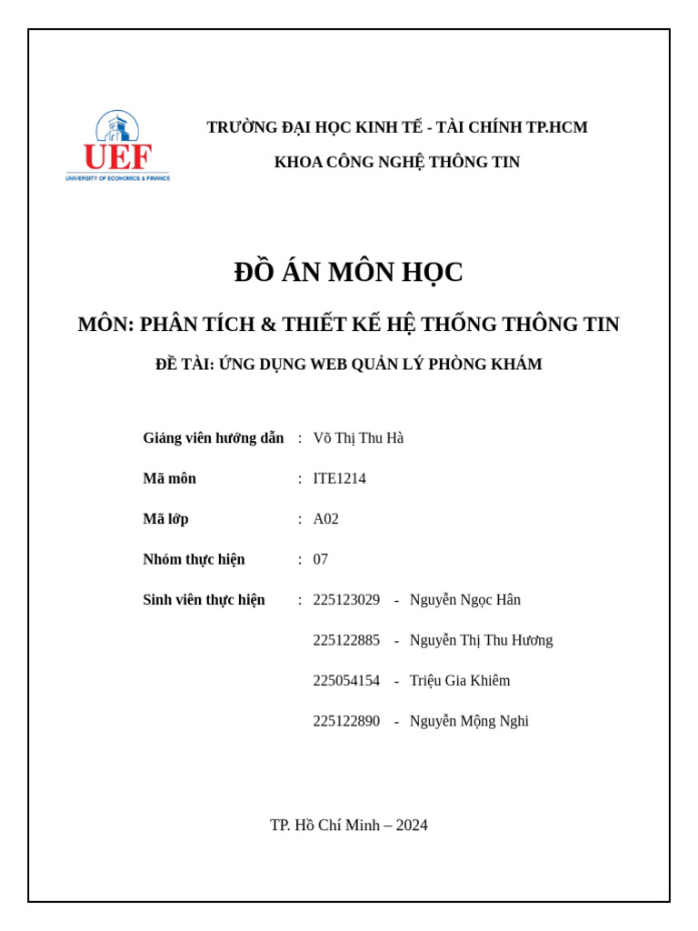 A02 Project Nhom7 | PDF