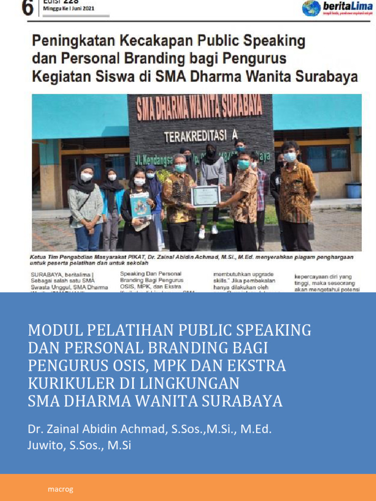 Fixed_Modul Pelatihan Public Speaking dan Personal Branding OSIS SMA Dharmawanita (Zainal ...