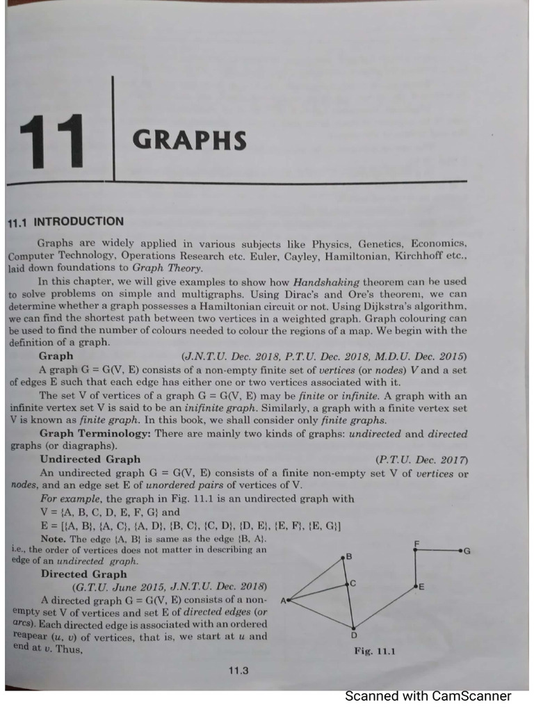 Chapter 11 - Graph Theory | PDF