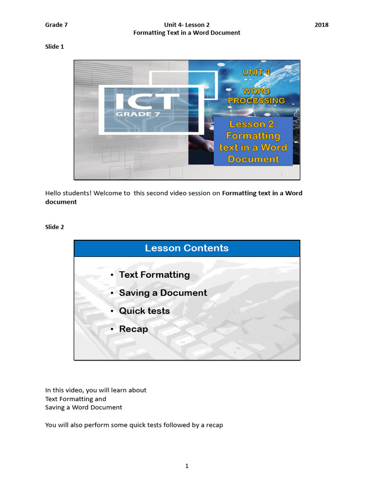 Enhancing Text Formatting in Word | PDF | Microsoft Word | Publishing