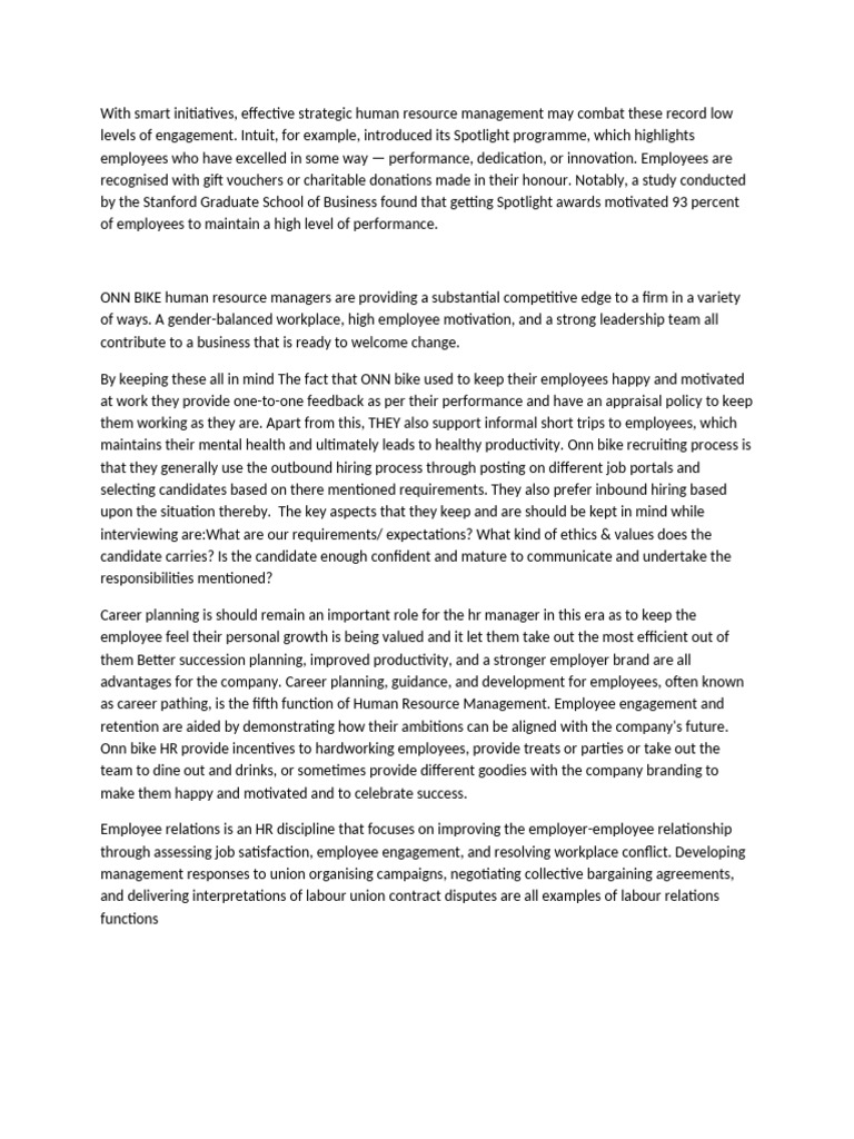 hrm conclusion | PDF | Human Resource Management | Employment