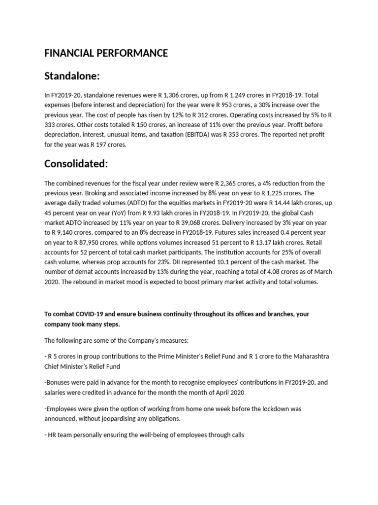 Aakshi Financial Performance | PDF | Dividend | Equity (Finance)