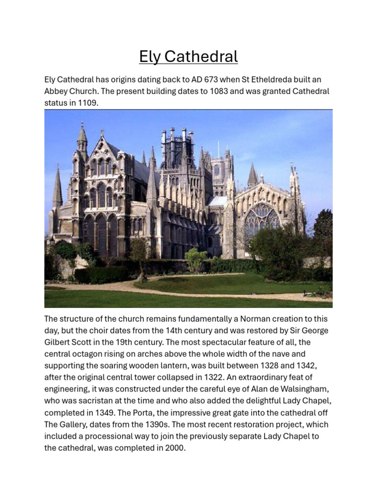 Ely Cathedral | PDF