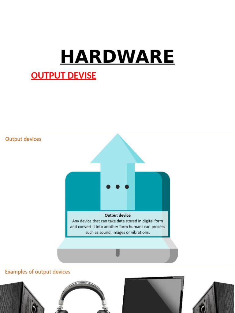 Hardware Output Devices | PDF