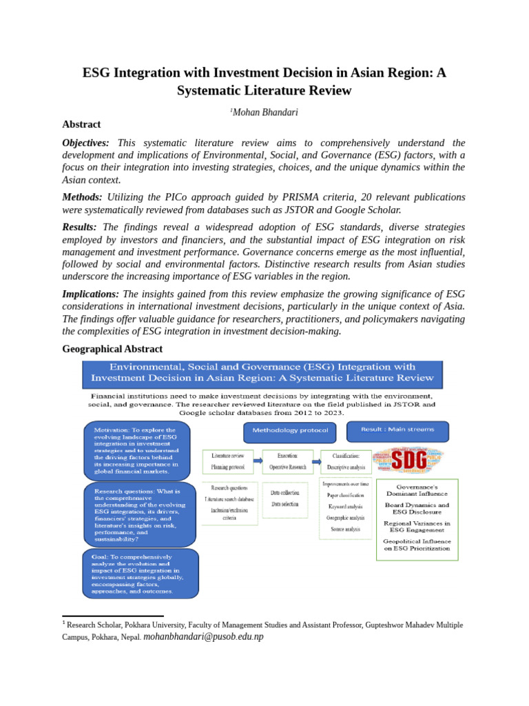 Article_Mohan Bhandari | PDF | Governance | Systematic Review