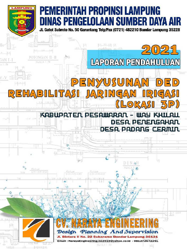 Laporan Pendahuluan - Naraya - DED Irigasi 3P Rev1 | PDF