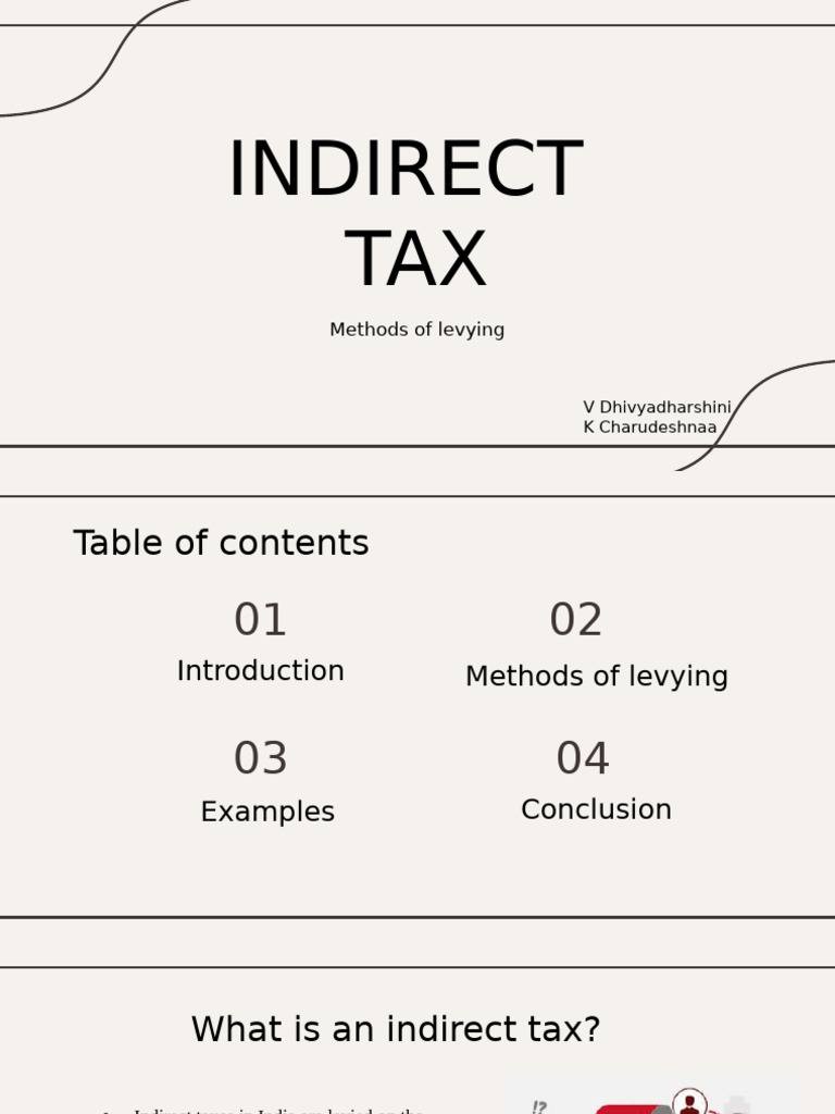 Understanding Indirect Taxes in India | PDF | Value Added Tax | Taxes