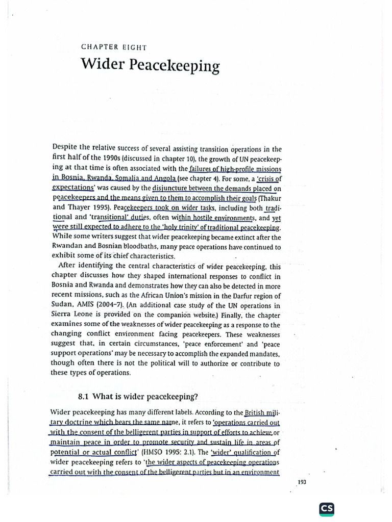 Wider Peacekeeping | PDF