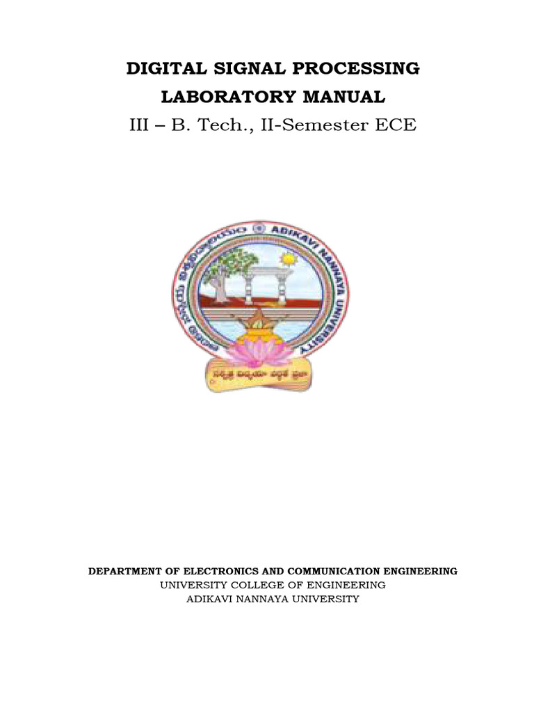 DSP lab .Final | PDF | Digital Signal Processor | Central Processing Unit DSP lab .Final | PDF | Digital Signal Processor | Central Processing Unit