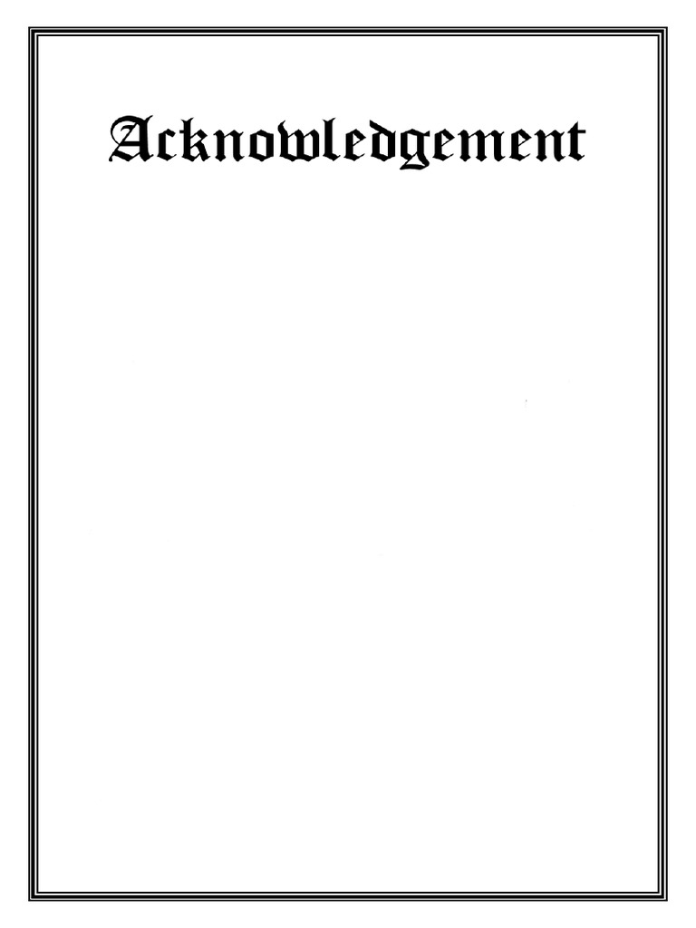 ACKNOLEDGEMENT.PED | PDF