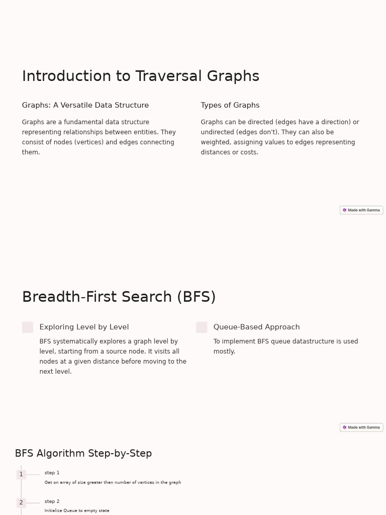 Introduction To Traversal Graphs | PDF | Vertex (Graph Theory) | Algorithms And Data Structures