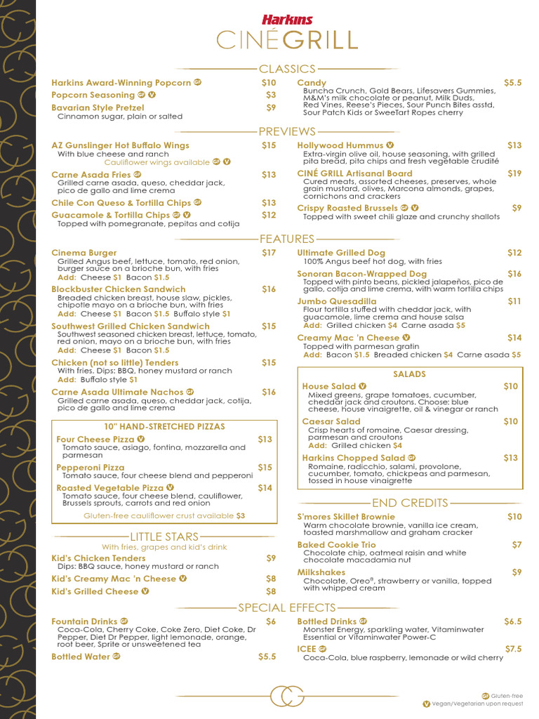 Cinegrillmenu Food and Drink | PDF | Anheuser Busch Brands | Salad