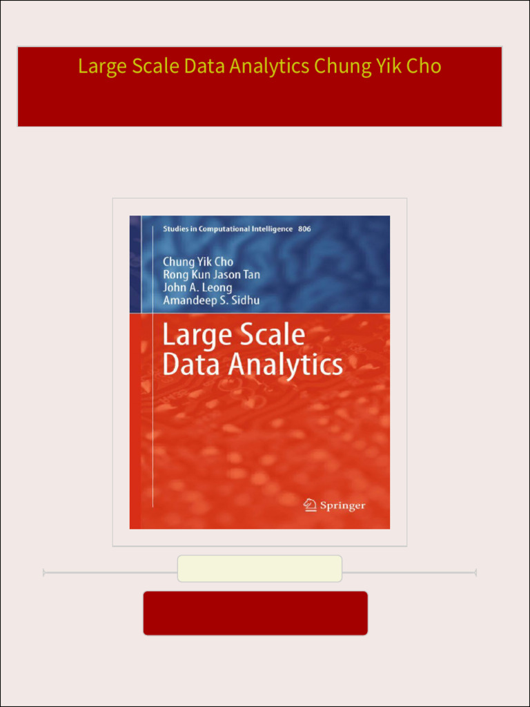 Large Scale Data Analytics Chung Yik Cho 2024 scribd download | PDF ... Large Scale Data Analytics Chung Yik Cho 2024 scribd download | PDF ...