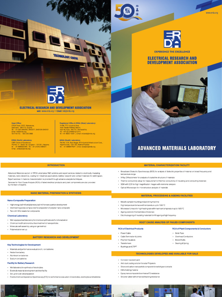 ERDA - Advanced Material Laboratory | PDF