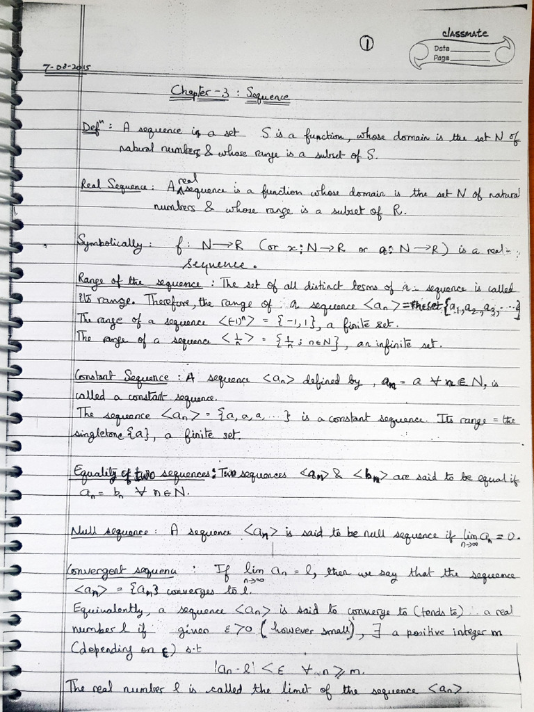 Chapter 3 Sequence | PDF