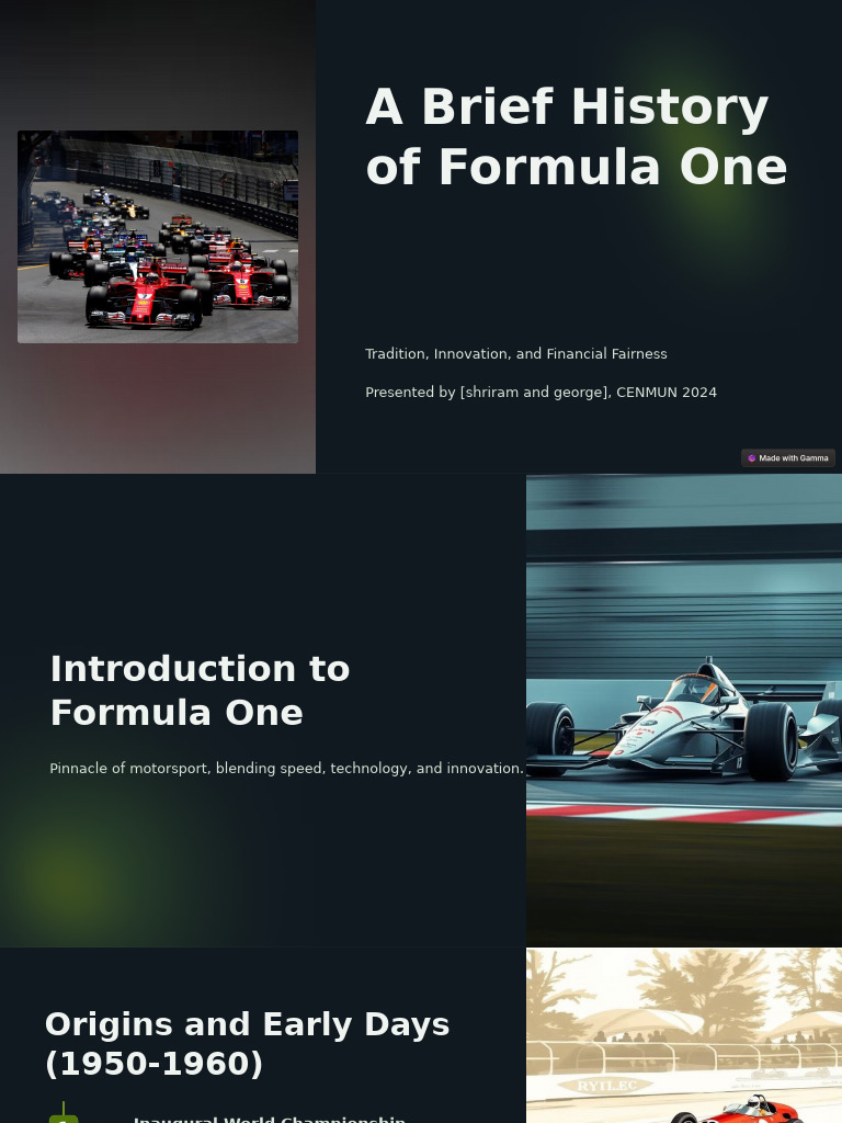 Formula One History and Evolution | PDF