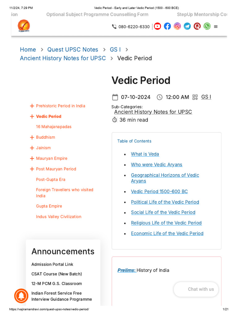 Vedic Period - Early and Later Vedic Period (1500 - 600 BCE) | PDF | Vedas | Indian Religious Texts