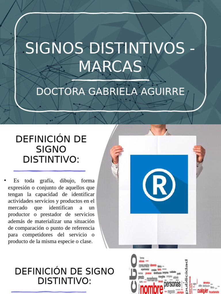Signos Distintivos y Marcas: Definición y Funciones | PDF | Marca ...