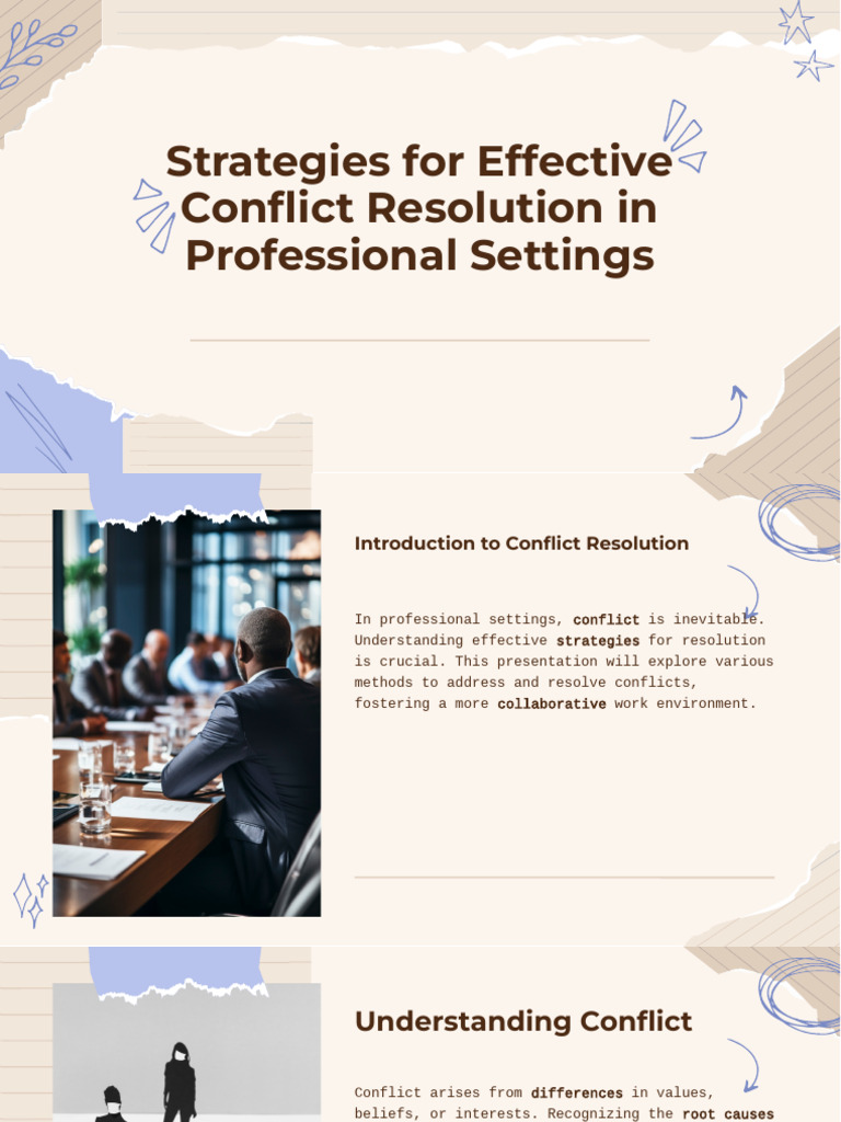 Conflict Resolution Strategies for Teams | PDF