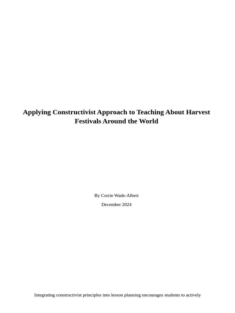 Applying constructivist practices to teachingdocx | PDF ...