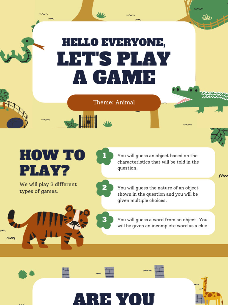 Fun Animal Guessing Game | PDF