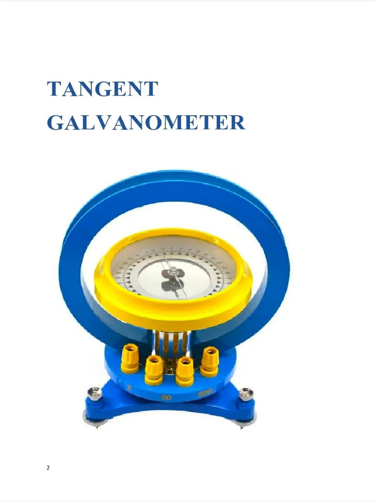 Tangent Galvanometer | PDF