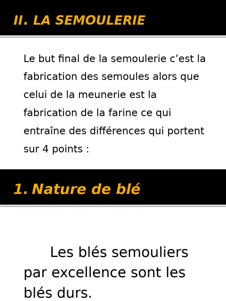 La Semoulerie | PDF