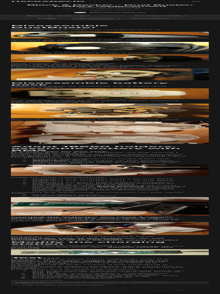 Instructions Black & Decker - Dust Buster battery replacement Hackaday.io | PDF | Battery ...