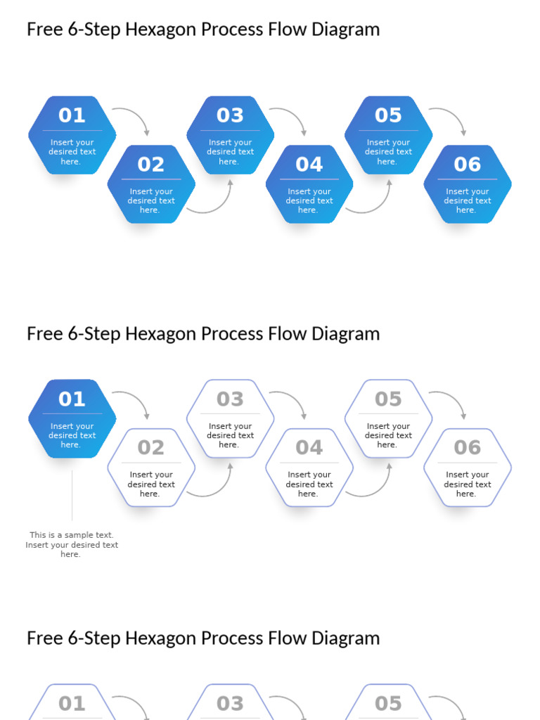 Free 6-Step Hexagon Diagram Template | PDF
