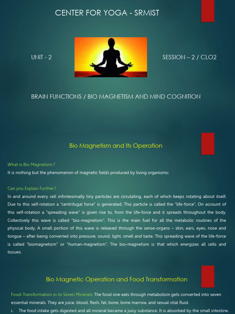 Unit 2 Session 2 SLO1 PPT | PDF | Bone | Meditation