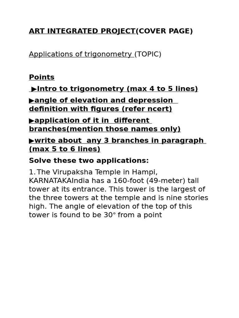 Art Integrated Project Maths | PDF