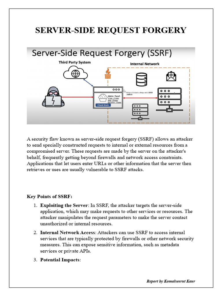 Server Side Request Forgery | PDF | Computer Security | Security