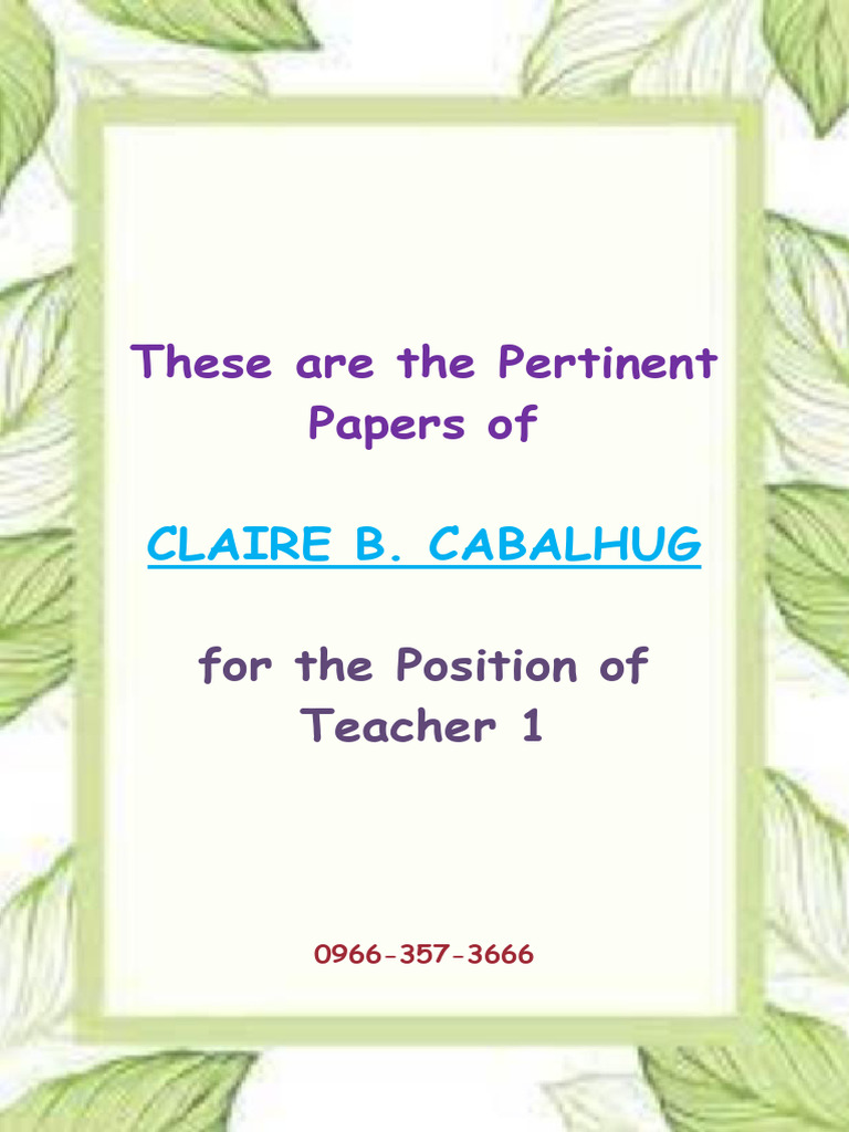 Ranking Requirements | PDF | Teachers