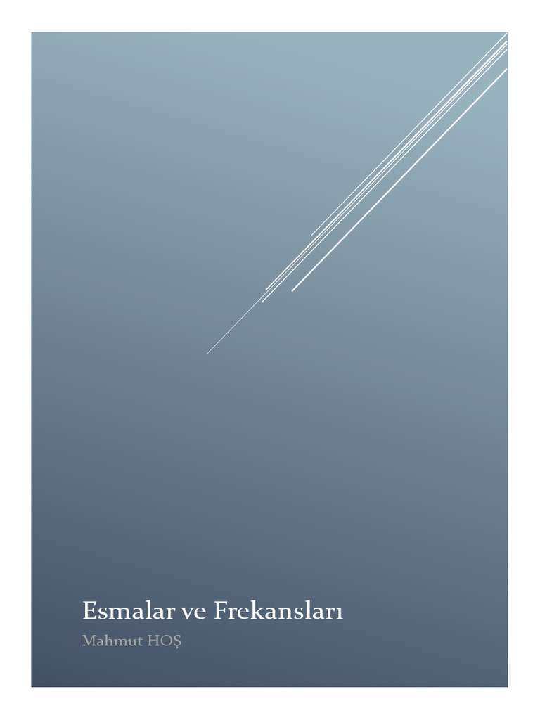 Esmalar Ve Frekanslar? | PDF