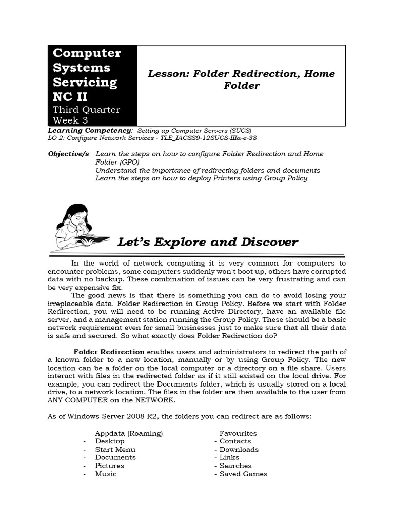 CSS Learning Activity Sheets Home Folder and Folder Redirection | PDF ... CSS Learning Activity Sheets Home Folder and Folder Redirection | PDF ...