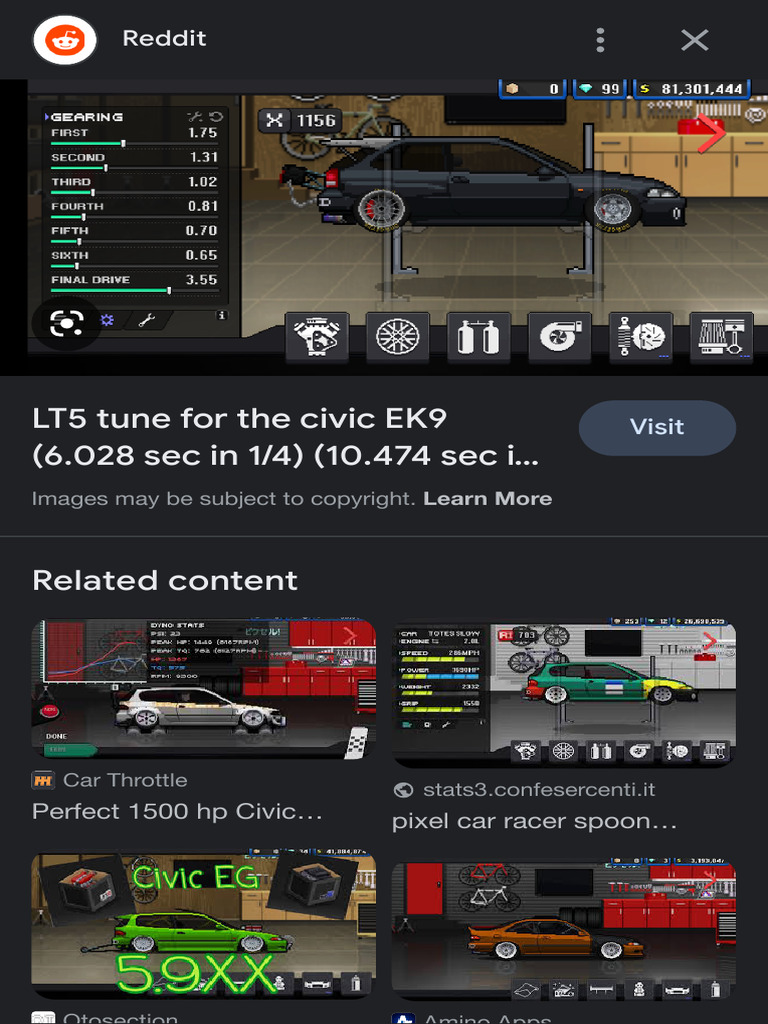 Best Tunes For Civic Type R Pixel Car Racer - Google Search | PDF