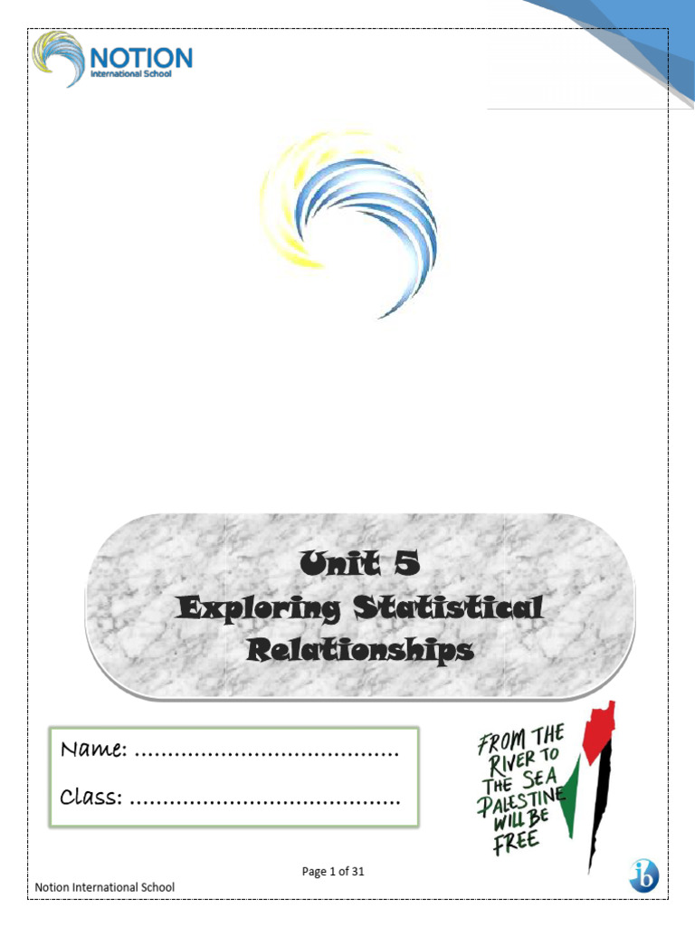 MYP-2 Unit 5 booklet | PDF | Quartile | Statistics