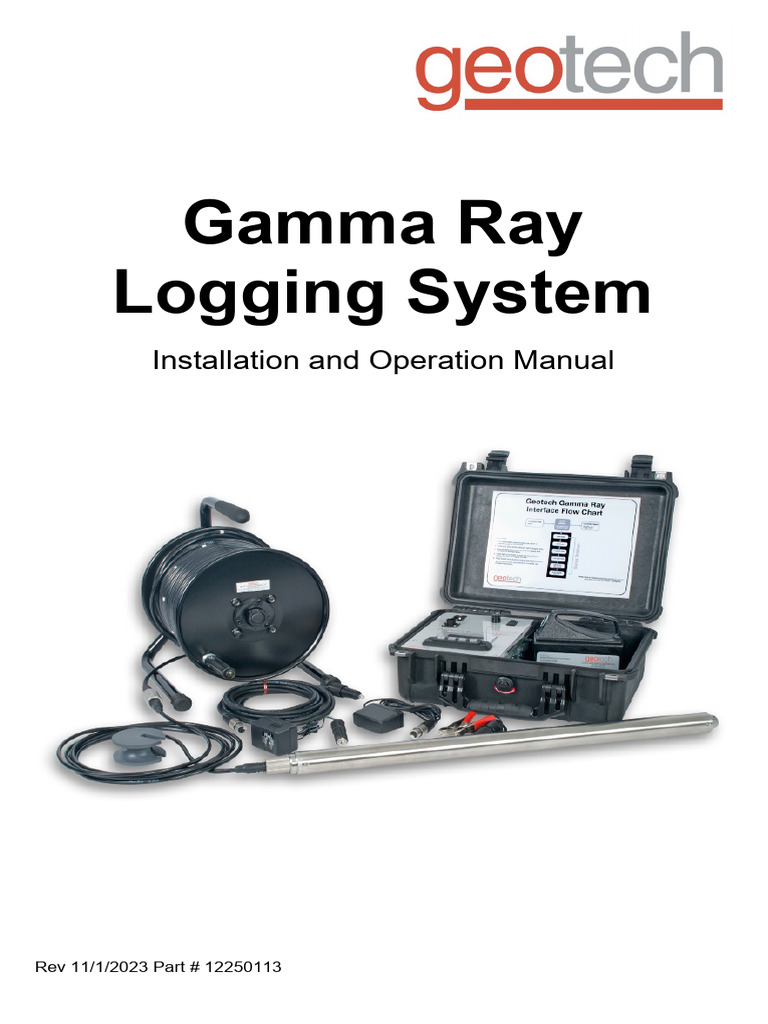 Geotech Natural Gamma Ray Logging System | PDF | Electrical Connector ...