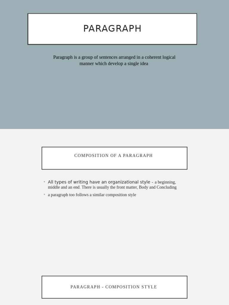 Paragraph Ppt | PDF | Cognitive Science | Cognition