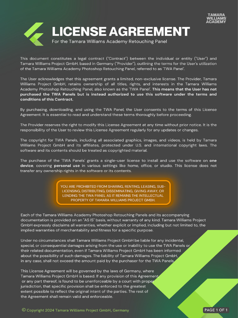 Panel License 2024-1 | PDF