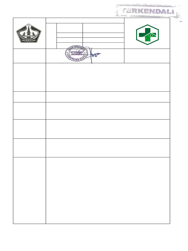 Sop Ilp Alur Kegiatan Klaster 1 | PDF