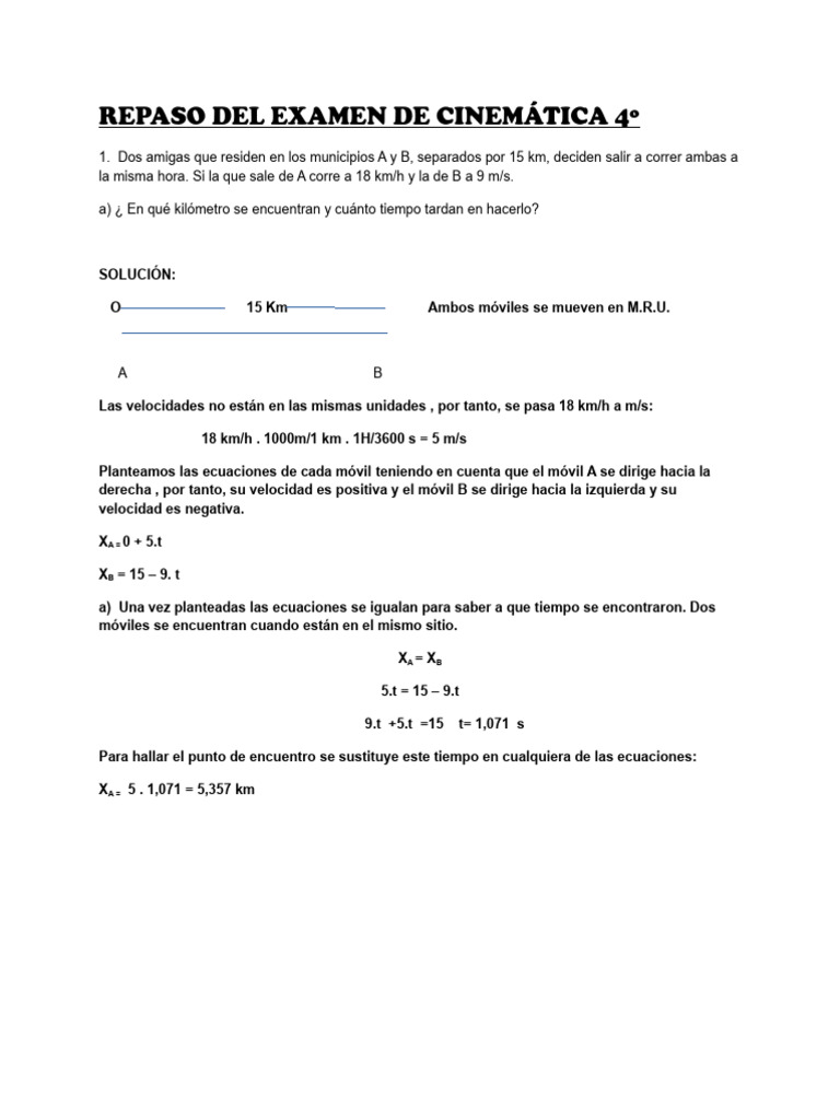 Repaso Soluciones | PDF | Tasas temporales | Mecanica clasica