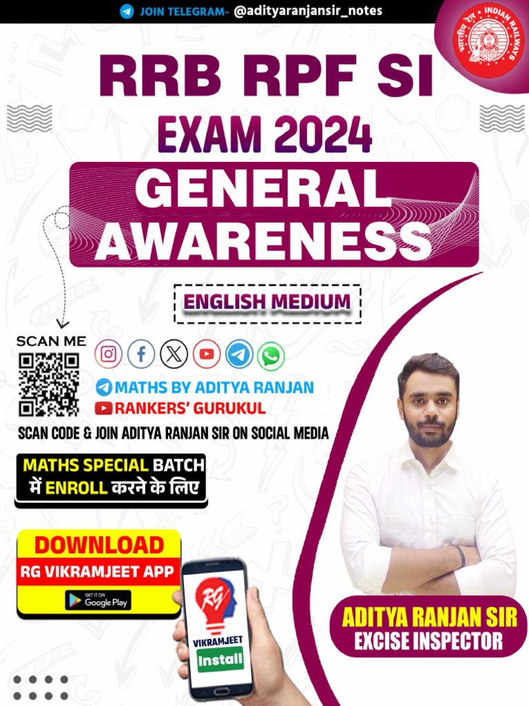 3. RRB RPF SI 2024 General Awareness Hard to Easy(English) | PDF | Efficient Market Hypothesis