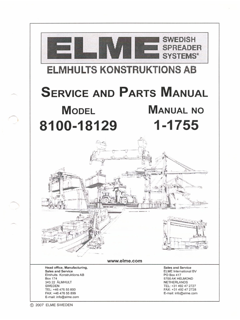 Manual - Spreader Elme... 8100 | PDF