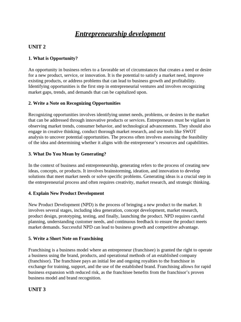 Entrepreneurship Development | PDF | Social Entrepreneurship ...