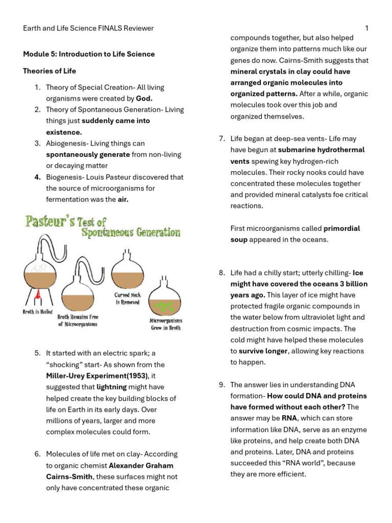 ELS-Finals-Reviewer | PDF | Human Body | Life